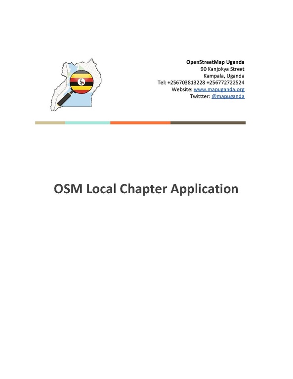 File:OSM Uganda-Local Chapter Application.pdf - OpenStreetMap Foundation