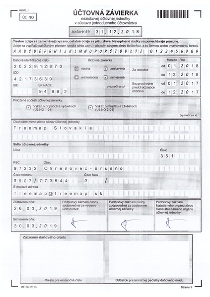 File:Freemap Slovakia-Tax statement 2018 SK.pdf - OpenStreetMap Foundation